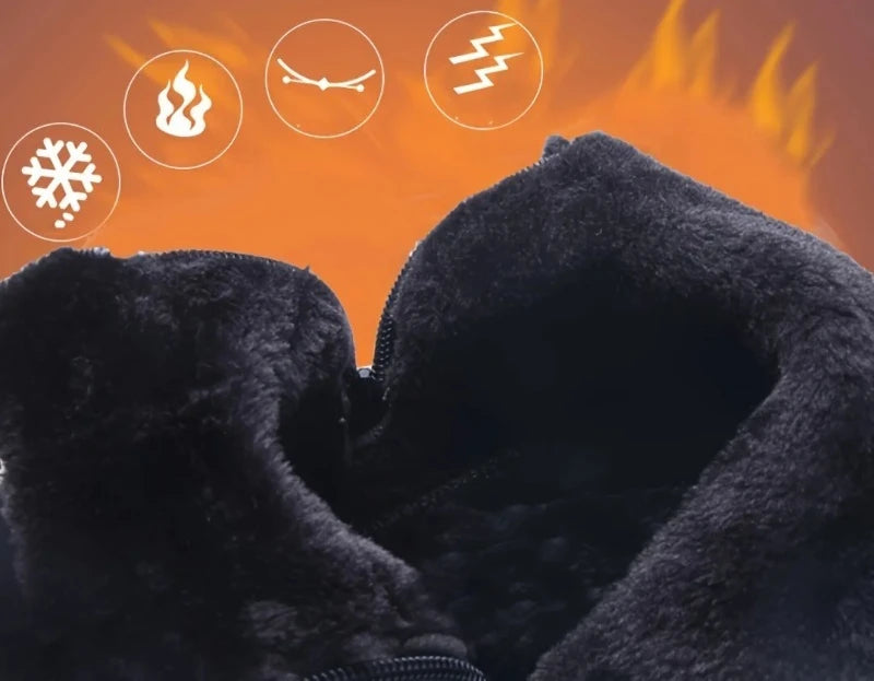 U&Z Store™ Winter Shoes Men's Sneakers Warm Cotton Zipper